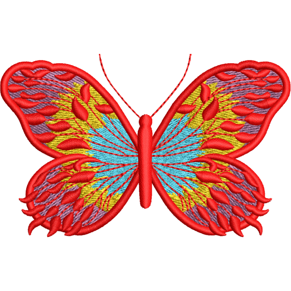 Red Butterfly Embroidery Design-10k+ Best designs