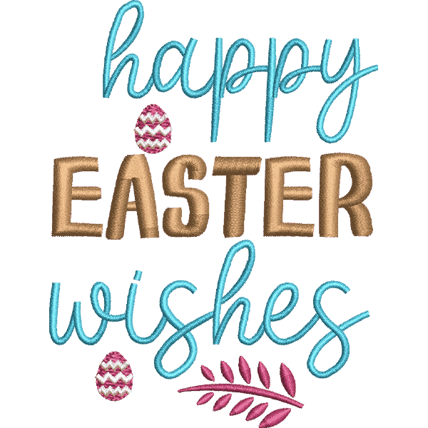Happy Easter Wish Embroidery Design -10k+ Best embroidery designs