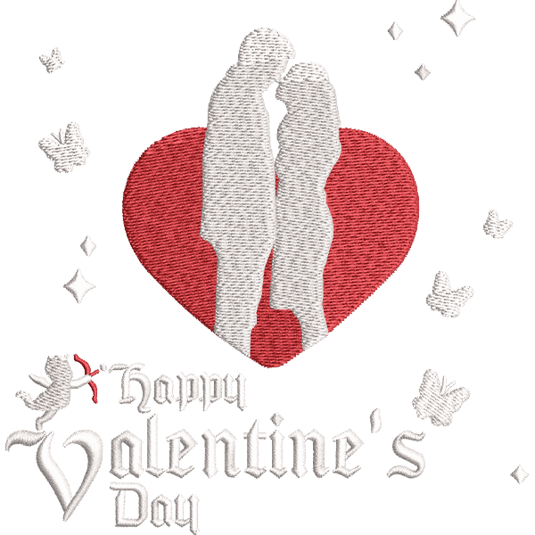 Valentine Couple Design -10k+ Best embroidery designs