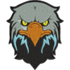 Best Lightning Eagle Head Design for machine embroidery